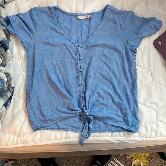 SO | Tops | Blue So Shirt | Poshmark